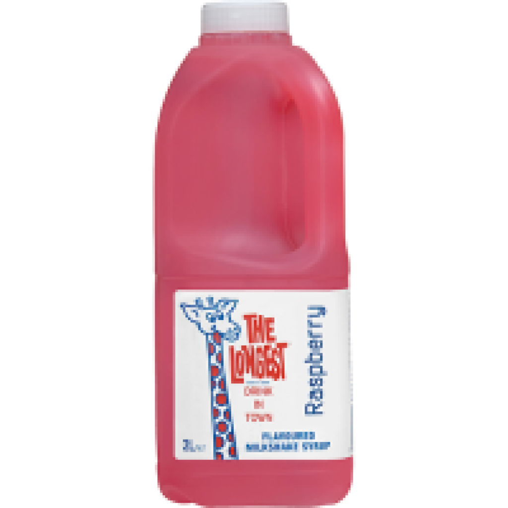 LONGEST DRINK MILKSHAKE SYRUP RASPBERRY 2L – Total Foods