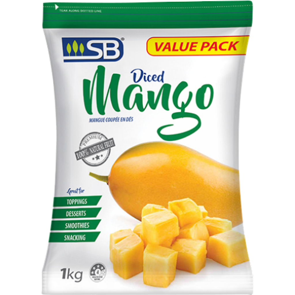 SB DICED MANGO 1KG FRZ – Total Foods