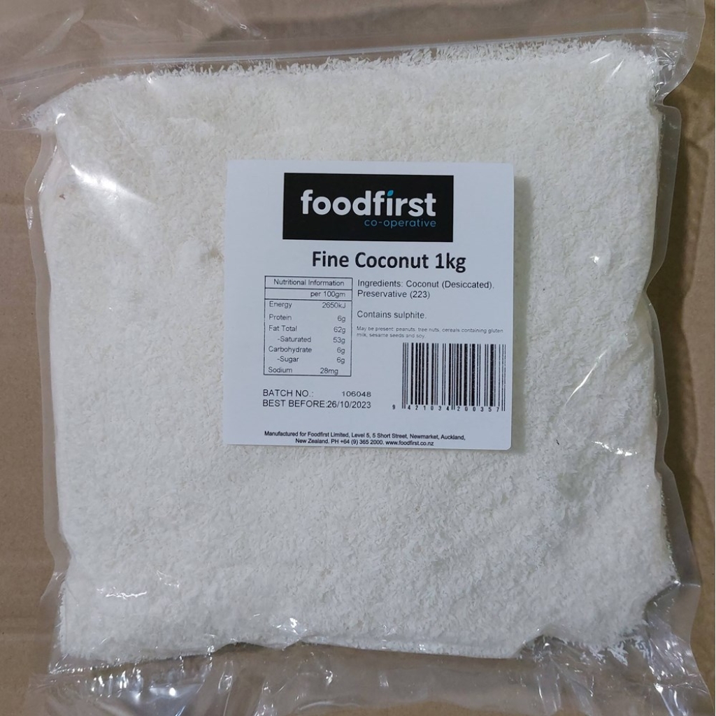 F/F COCONUT FINE DESSICATED 1KG – Total Foods
