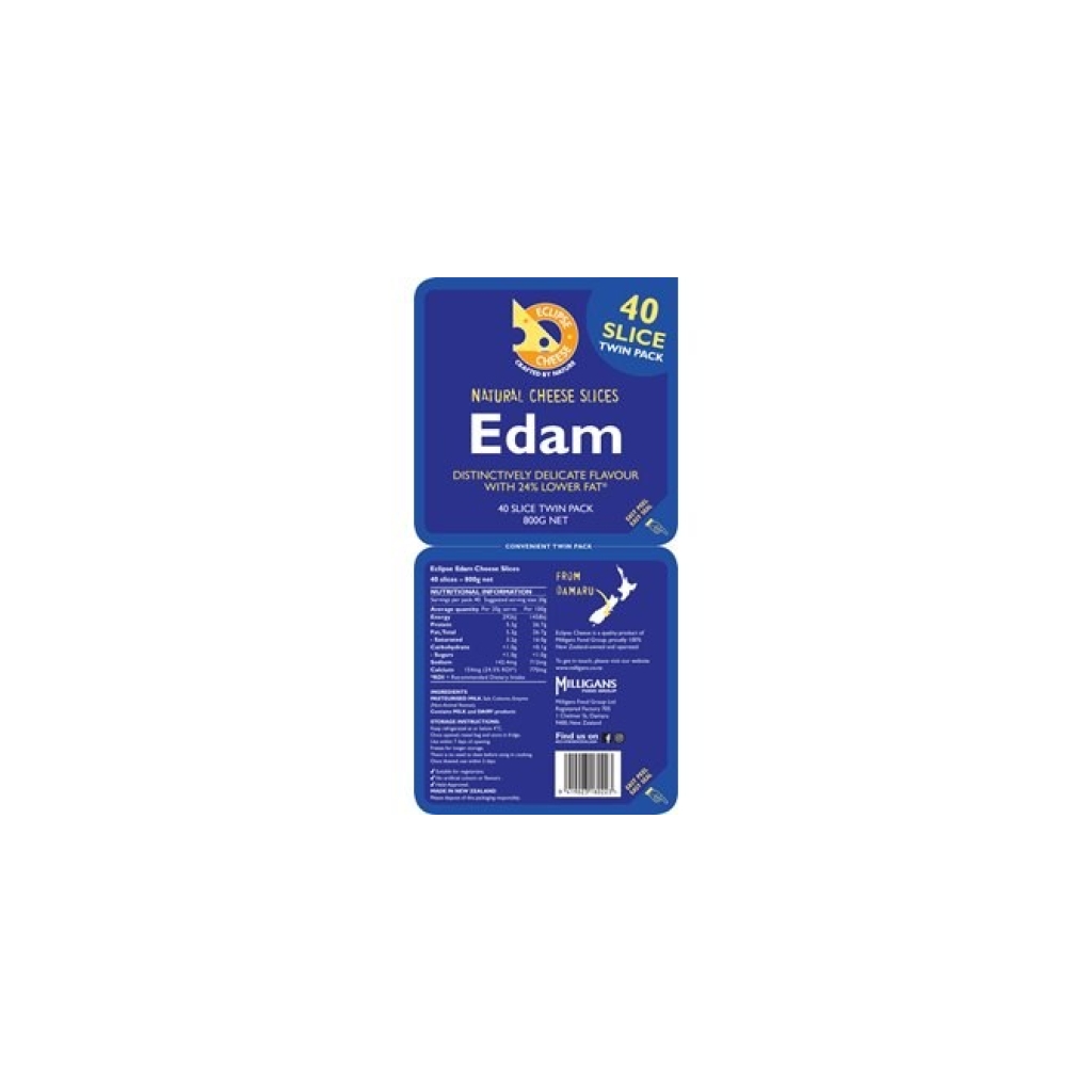 ECLIPSE SLICE CHEESE EDAM 800G – Total Foods