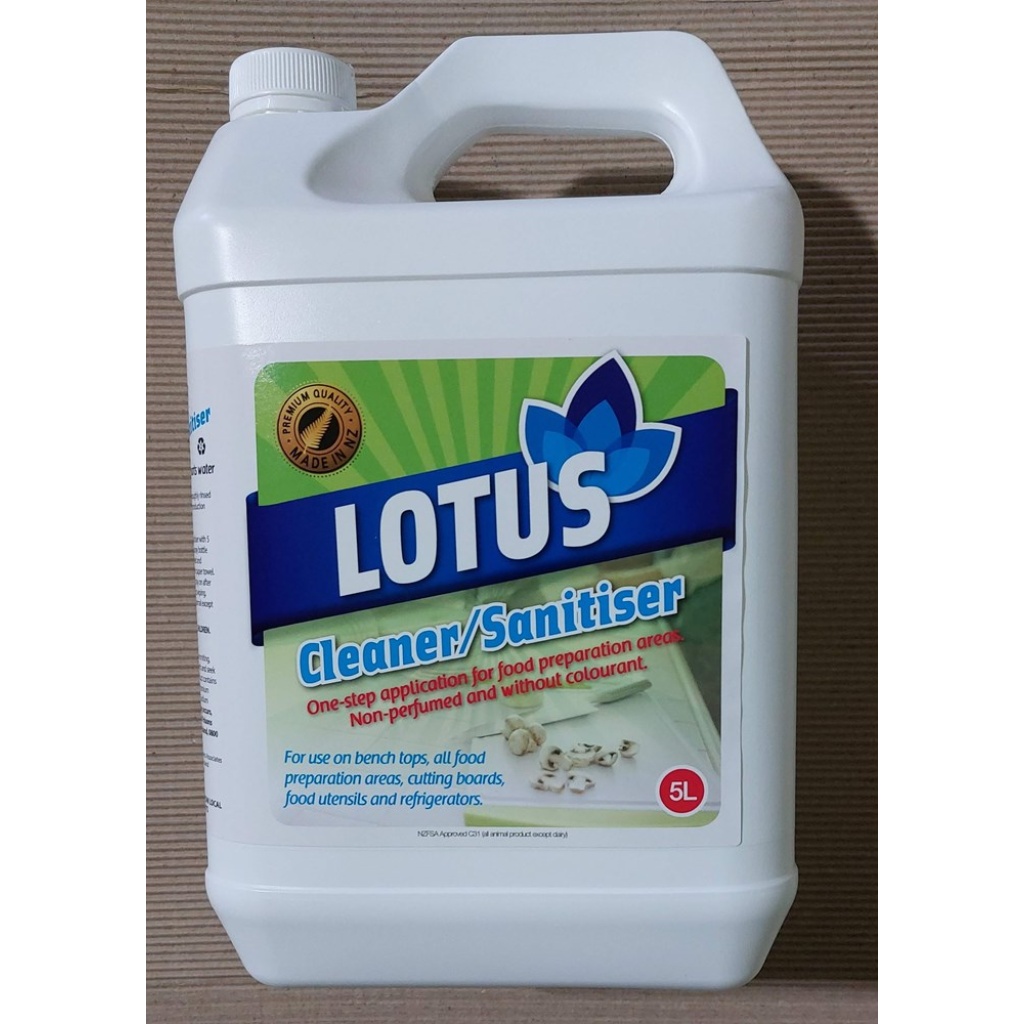 LOTUS CLEANER/SANITISER 5L – Total Foods